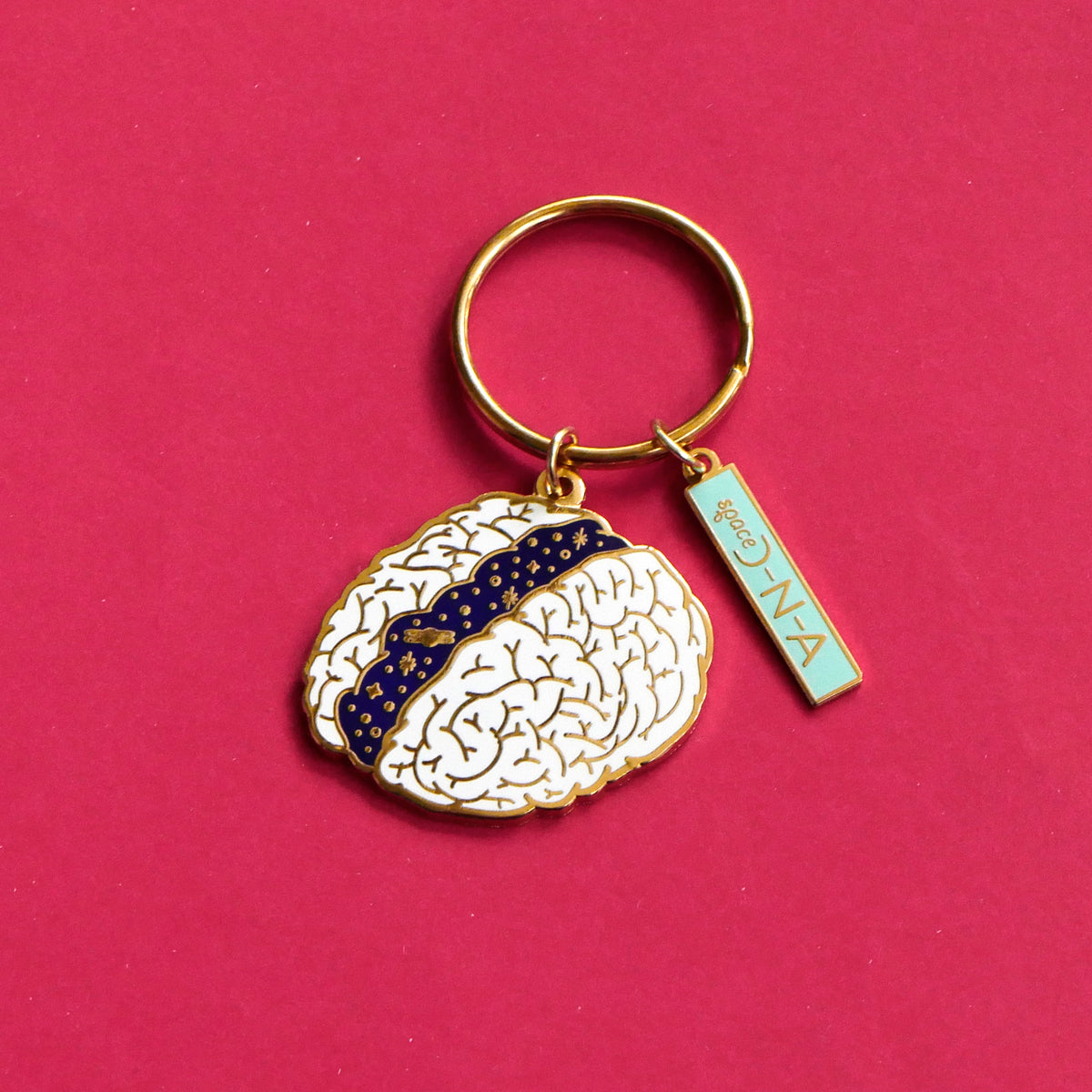 Brain Keychain – Space DNA